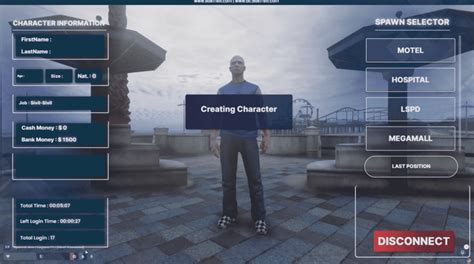 Identity System V8 Spawn Selector [esx] Fivem Store