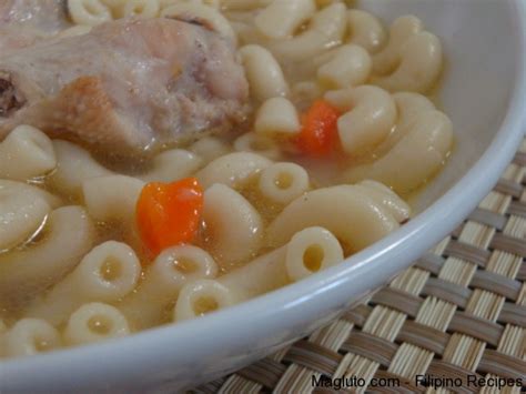 Pinoy Sopas Macaroni Soup Filipino Dishes And Recipes