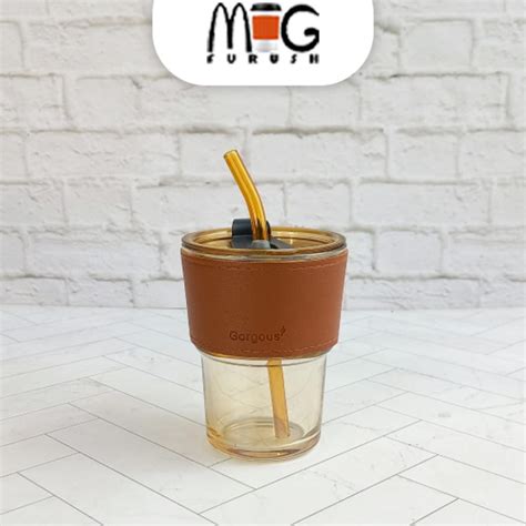 ماگ شیشه ای نیدار کاور چرمی ماگ فروش