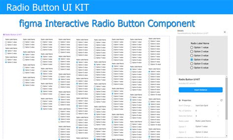 Radio Button Ui Kit Figma