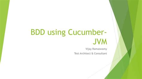 Bdd Using Cucumber Jvm Ppt