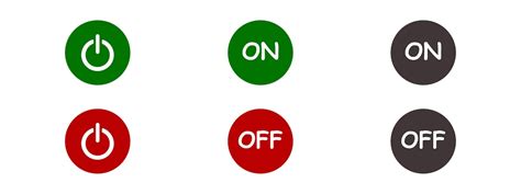 Premium Vector On Off Power Button Switch On Off Icon Power Button Set Turn On And Off In