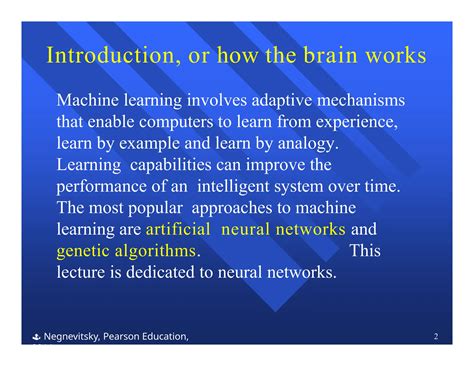 Artificial Neural Networks Supervised Learning Pptx