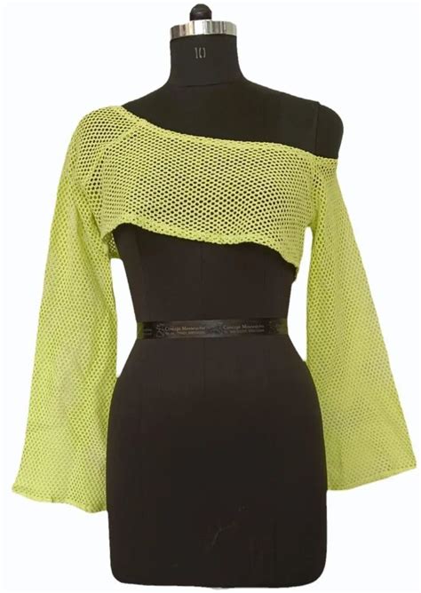 Casual Wear Girl Mesh Crop Top Size Medium At Rs 300piece In