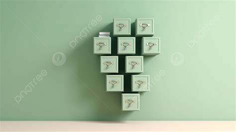 밝은 녹색 벽에 엽록체 3d 렌더링이 있는 매끄럽고 단순한 서랍 벽 프레임 가정 장식 인테리어 모형 배경 일러스트 및 사진 무료 다운로드 Pngtree