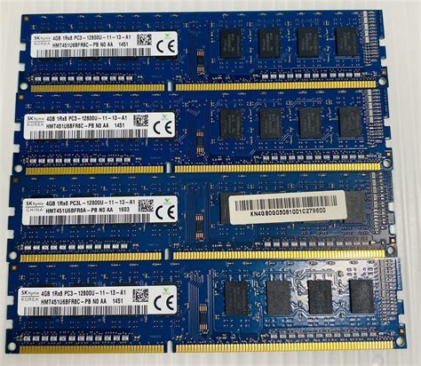 Yahooオークション Ddr3 16gb 4g×4枚