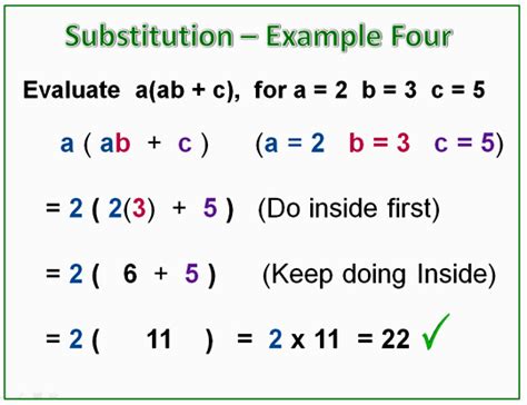 Algebra Substitution Positive Numbers Passys World Of Mathematics