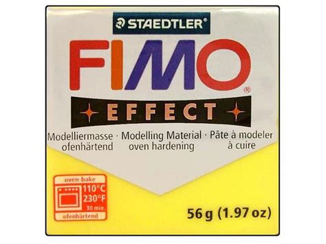 Fimo Effect Clay 56gm Translucent Yellow
