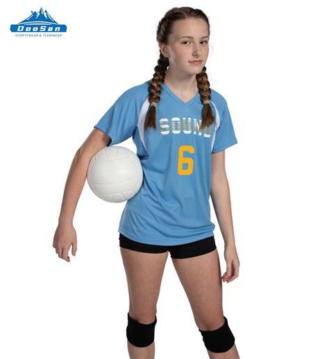 Wholesale Youth Volleyball Uniforms Sublimation Custom Shirt Women