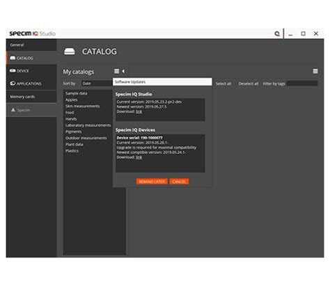 Hyperspectral Imaging 계측기기 Konica Minolta