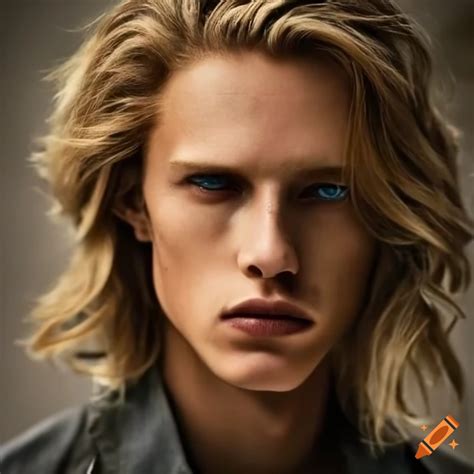 Male Dirty Blonde Hair Blue Eyes