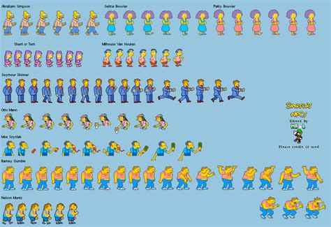 Simpsons Arcade Npcs Show Accurate The Simpsons Customs Custom