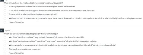 Solved What Is True About The Relationship Between