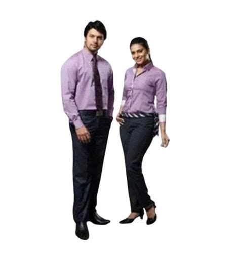 Daily Wear Regular Fit Half Sleeves Plain Breathable Readymade Staff Uniform At Best Price In