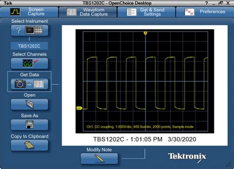 Tektronix Tbs1000c Series Digital Storage Oscilloscope Tamashi Technology Investments Pty Ltd