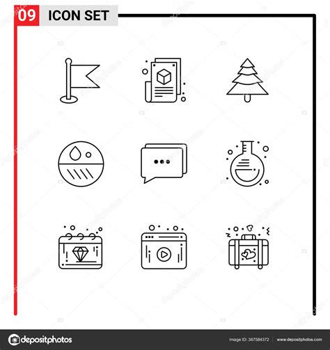 Set Vector Outlines Grid Communication Skin Design Dry Dermatologist Editable Stock Vector By