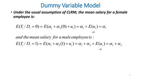Dummy Variable Model Pptx Business Accounting And Finance Business