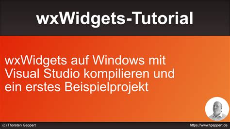 Wxwidgets Tutorial 003 Wxwidgets Auf Windows Mit Visual Studio