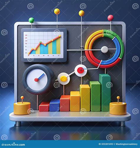 Admin Dashboard Display Modern Data Analysis Finance Infographics