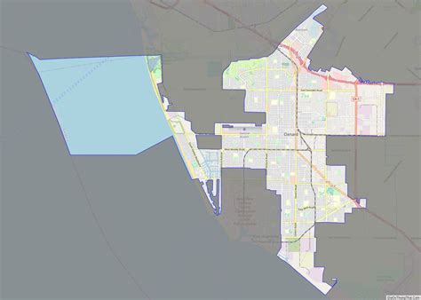 Map Of Oxnard City Thong Thai Real