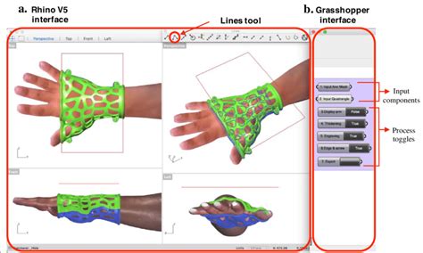 Customized Interface Of Rhino And Grasshopper A Rhino V5 Interface B
