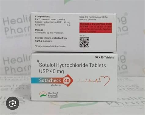 Sotalol Hydrochloride 40mg Tablets Dy Medicure Exp At ₹ 199strip
