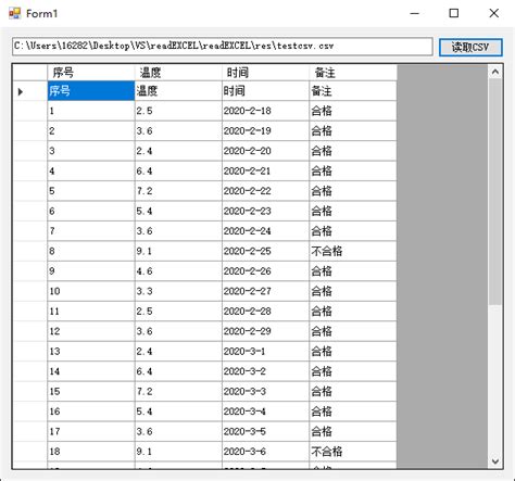 Winform入门六 读取excel及csv文件 Csdn博客