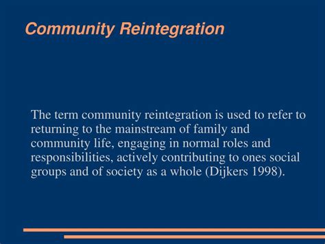 Ppt Community Reintegration Life After Stroke Powerpoint Presentation Id 500217