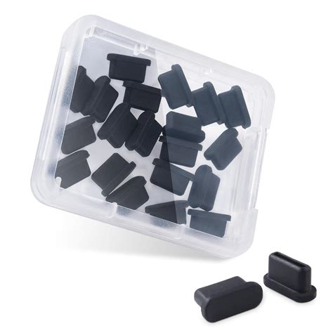 Cable Matters 20 Pack USB C Port Covers In Black USB C Dust Cover USB C Caps USB C Anti Dust
