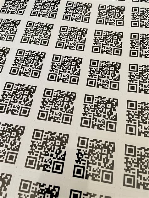 50 Custom Qr Code Stickers Qr Code Package Brand Name Stickers Custom Text Stickers Business