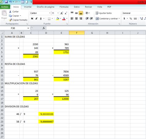 Sensato Ejercicios De Excel