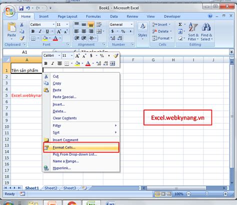 Căn chữ giữa ô trong excel Học excel miễn phí tại Webkynang