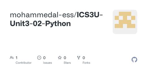 GitHub Mohammedal Ess ICS3U Unit3 02 Python
