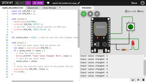 การเขียนโปรแกรมไมโครคอนโทรลเลอร์ arduino esp32 ด้วย wokwi simulator
