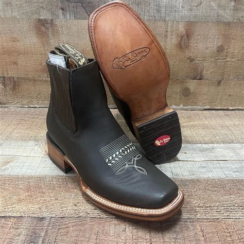 Mens Dress Boots Square Toe