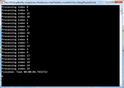 Parallelisation Talk Examples Parallelfor The Blog Of Colin Mackay