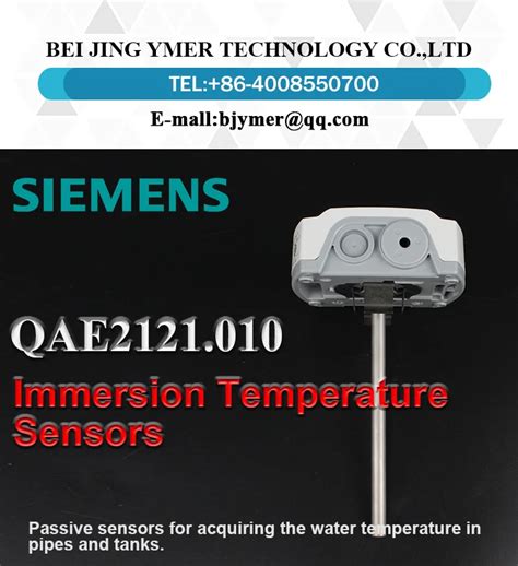 Siemens Immersion Temperature Sensors Qae2121 010 Passive Sensors For Acquiring The Water