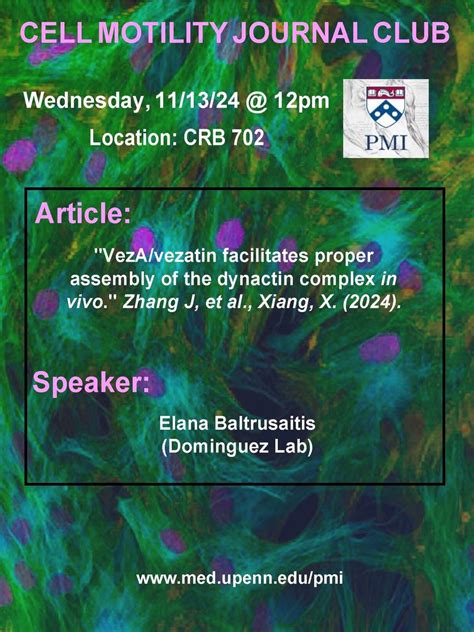 Cell Motility Journal Club