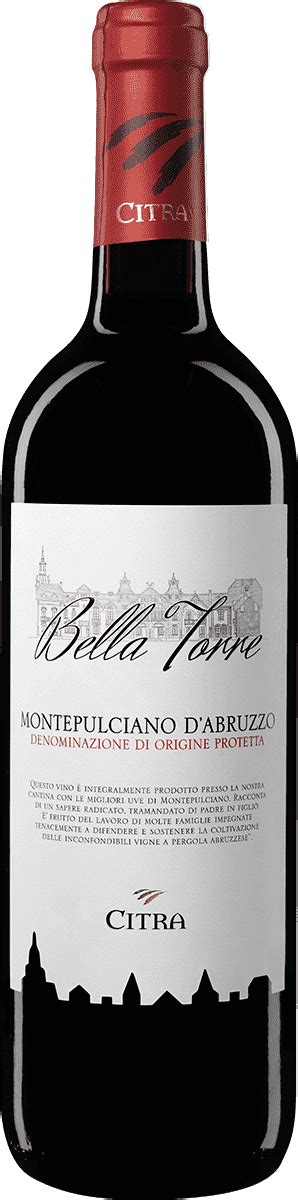 Montepulciano Dabruzzo Red Wine Doc Wines Citra