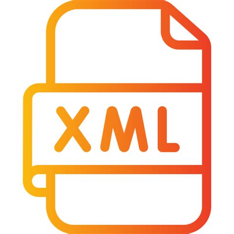 Xml File Generic Gradient Outline Icon