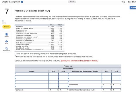 Solved Chapter 3 Assignment I Saved Help Save And Exit Check 7