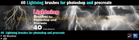 40 Lightning Brushes For Photoshop Flippednormals