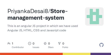 GitHub PriyankaDesai Store Management System This Is An Angular JS Project In Which We Have