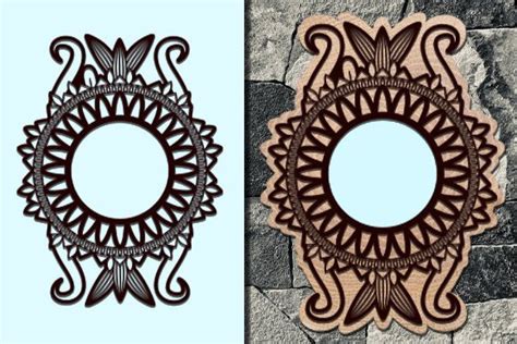Laser Cut Mirror Frame · Creative Fabrica