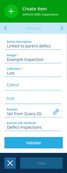 Create Item Action Alloy Help
