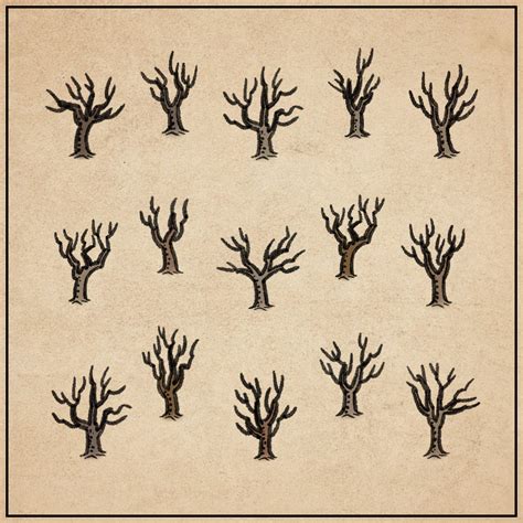 Dead Trees Pack Dotty Cartographyassets
