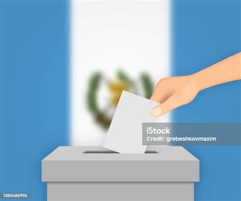 과테말라 선거 배너 배경 디자인에 대한 흐릿한 Fl 템플릿이 있는 투표함 Referendum에 대한 스톡 벡터 아트 및 기타 이미지 Referendum 개념 과테말라