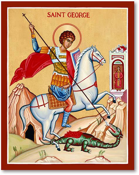 Saint George And The Dragon Icon