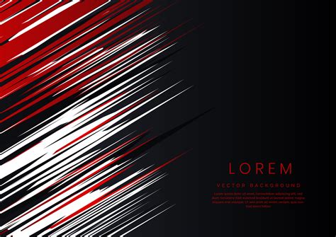 Template Abstract Red Black And White Background With Stripe Lines Diagonal With Space For Text