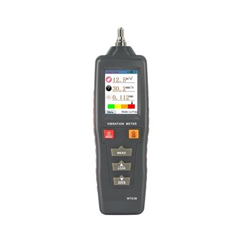 Wt63b Vibration Analyzer Color Lcd Digital Vibration Meter Rotate Acceleration Velocity